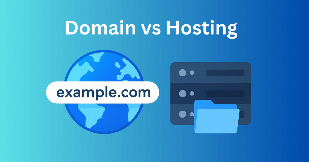 Domain vs Hosting Explained (2025): A Beginner’s Guide | Your Hosting Guide | Your Hosting Guide